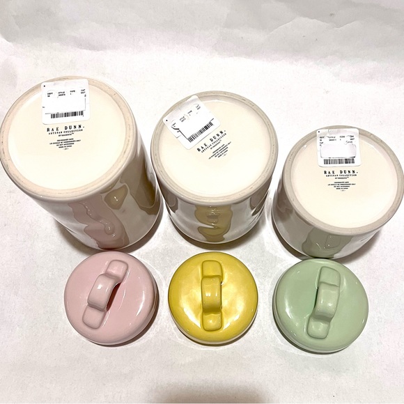 Rae Dunn | Kitchen | Rae Dunn Set Of 3 Ceramic Easter Canisters | Poshmark